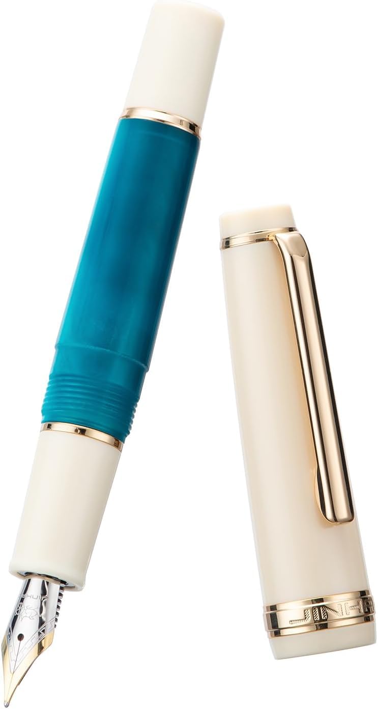 Jinhao 82 Mini Fountain Pen , Smooth Writing Pocket Pen, Gold Trim, Ac ...