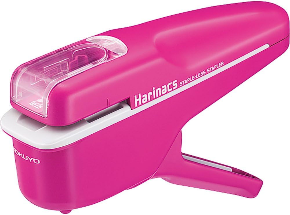 KOKUYO Stapleless Stapler Harinacs Handy 8 Sheet Capacity Pink SLN-MSH ...