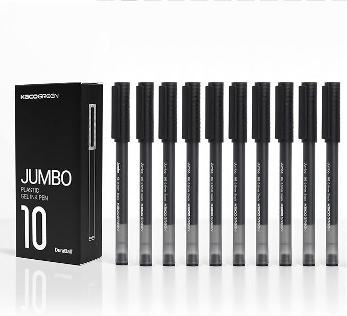 Jumbo large capacity gel pen - Pack of 10 - INDOFUTURE - KACO